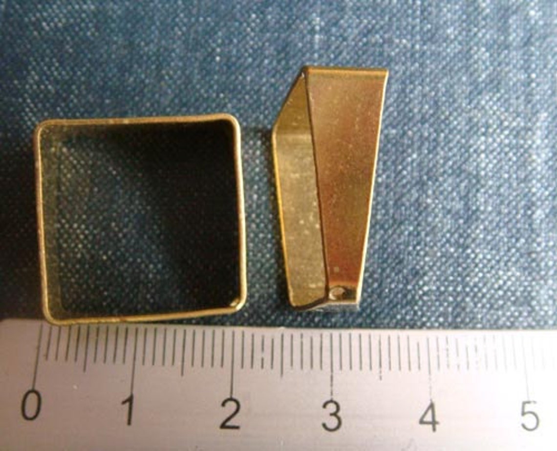 Tapered Squares 20mm Raw Brass 6pcs Cut Tube Square - Etsy