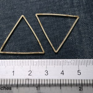 28mm Equilateral Triangles (thicker) - Raw Brass - 36pcs - Triangle ...