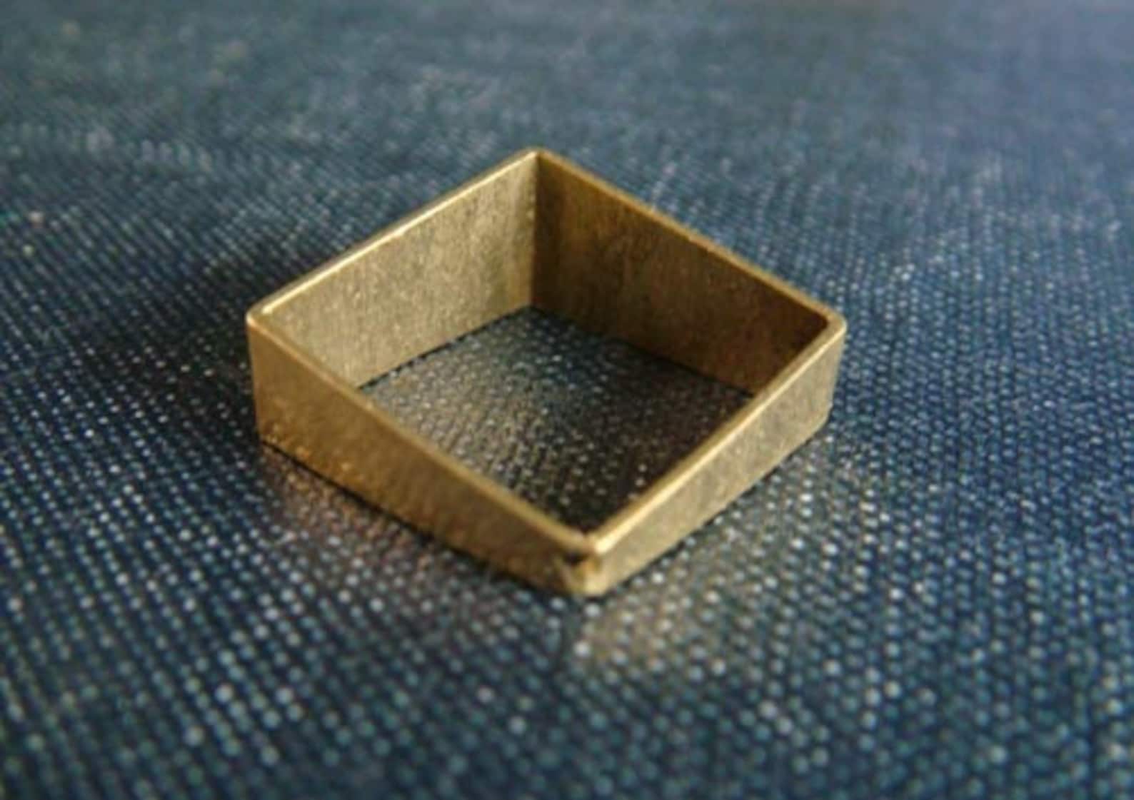 Tapered Squares 20mm Raw Brass 6pcs Cut Tube Square - Etsy