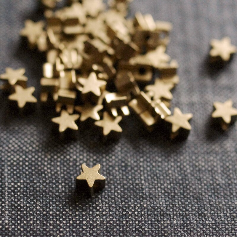 Tiny Star Beads - Etsy
