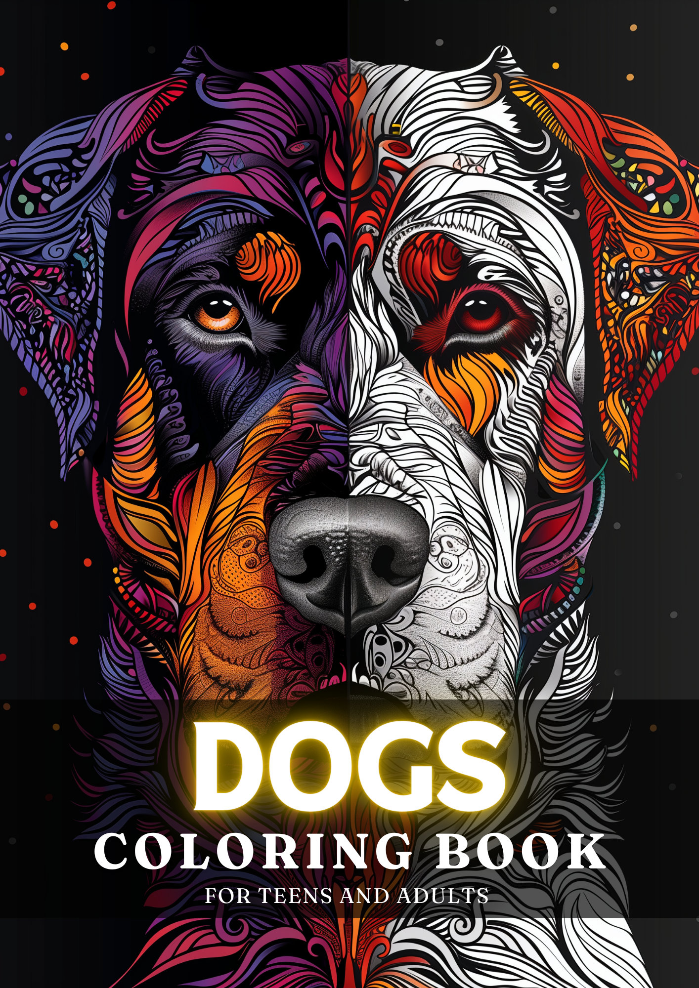 Dog Coloring Book - 50 Dog Coloring Pages for Adults & Teens ...