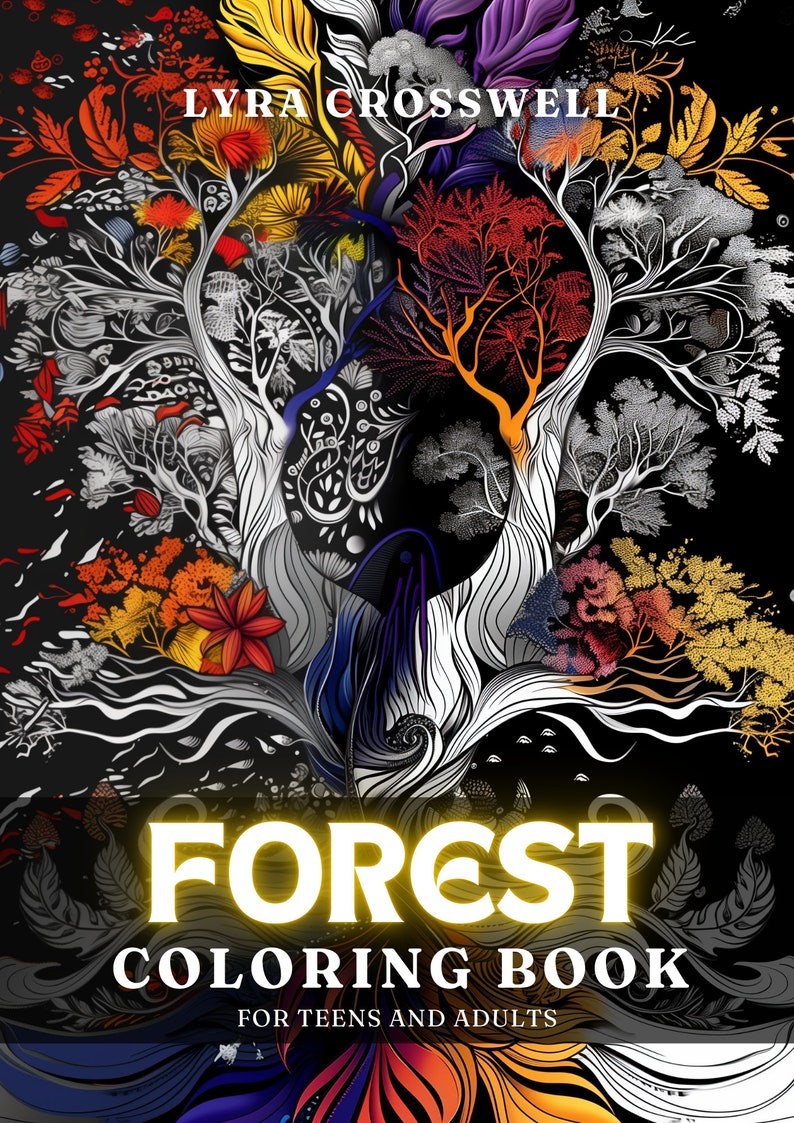 Forest Coloring Book 50 Forest Coloring Pages for Adults & Teens ...