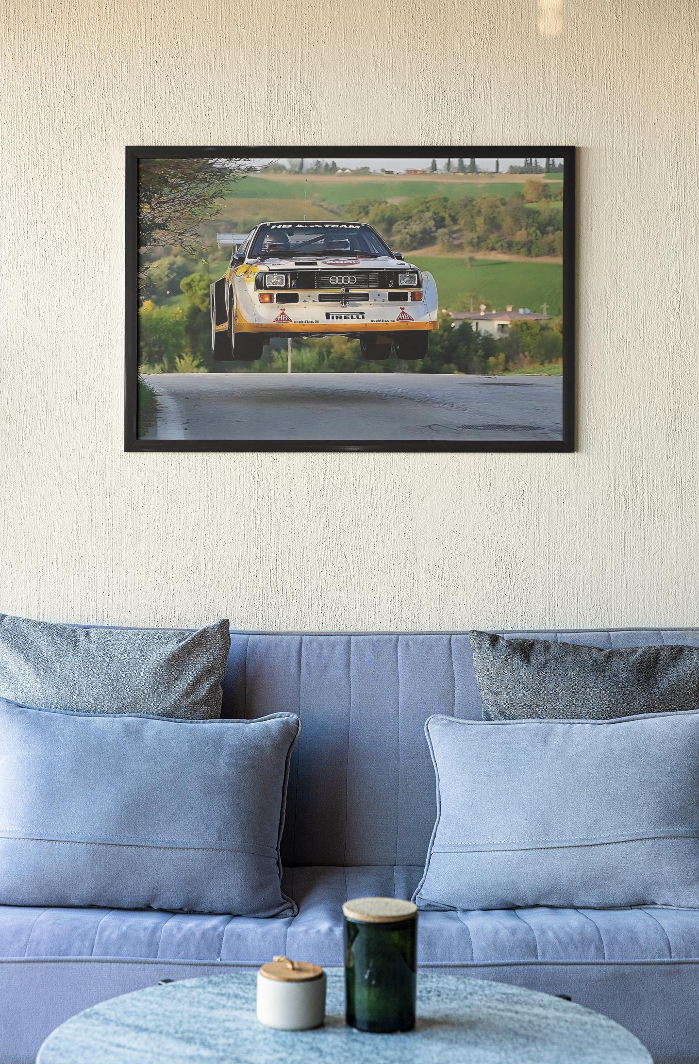 Audi Quattro S1 Group B Rally Car Poster , Walter Röhrl, WRC, Vintage ...
