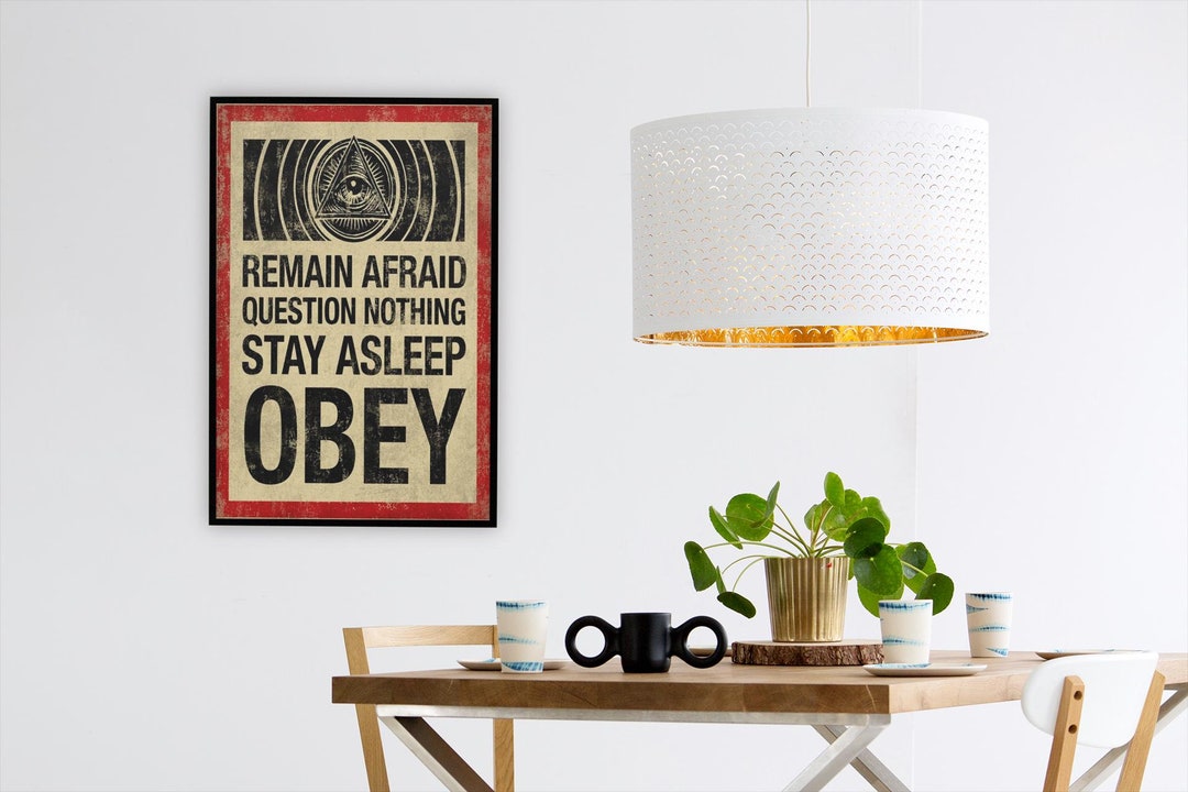 Conspiracy Poster, Censorship Wall Art, Deep State Decor, Illuminati ...