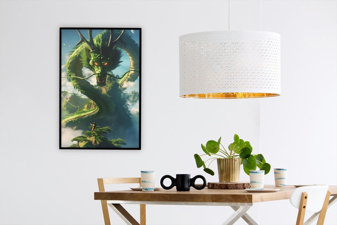 Dragon Ball Anime Shen Long Posters, Son Goku Gift, DBZ Poster, Akira ...
