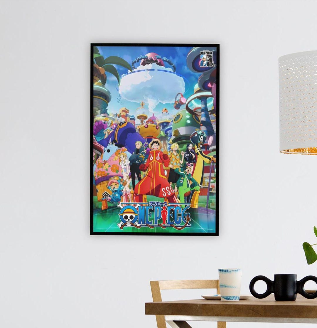 Vibrant Anime Wall Art, One Piece Poster, Colorful Decor for Fans ...