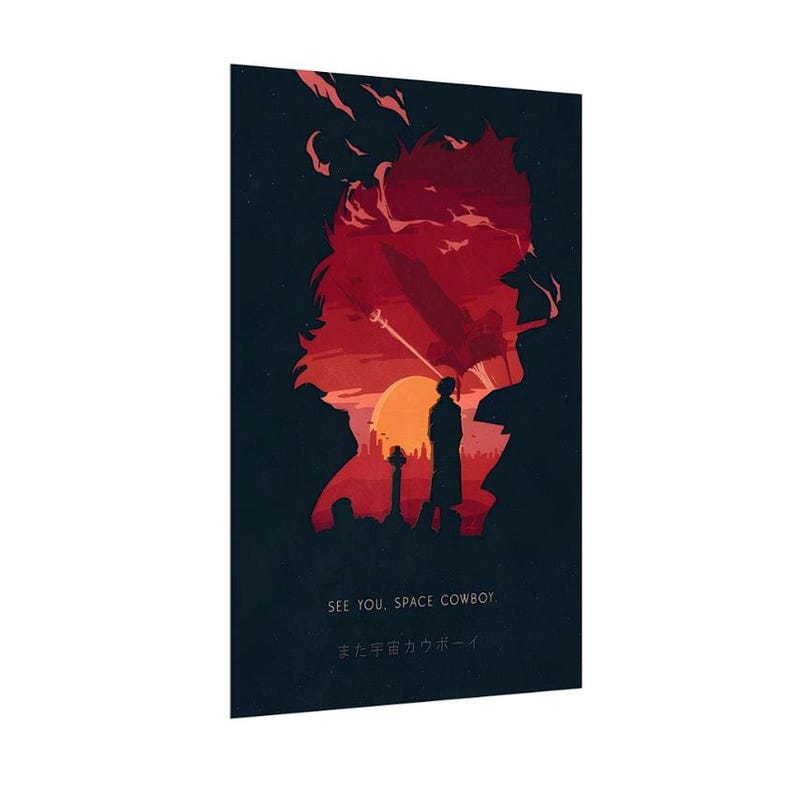 Anime 1988 Cowboy Bebop Poster, Bandai Visual ,tokyo ,japan , Spike ...