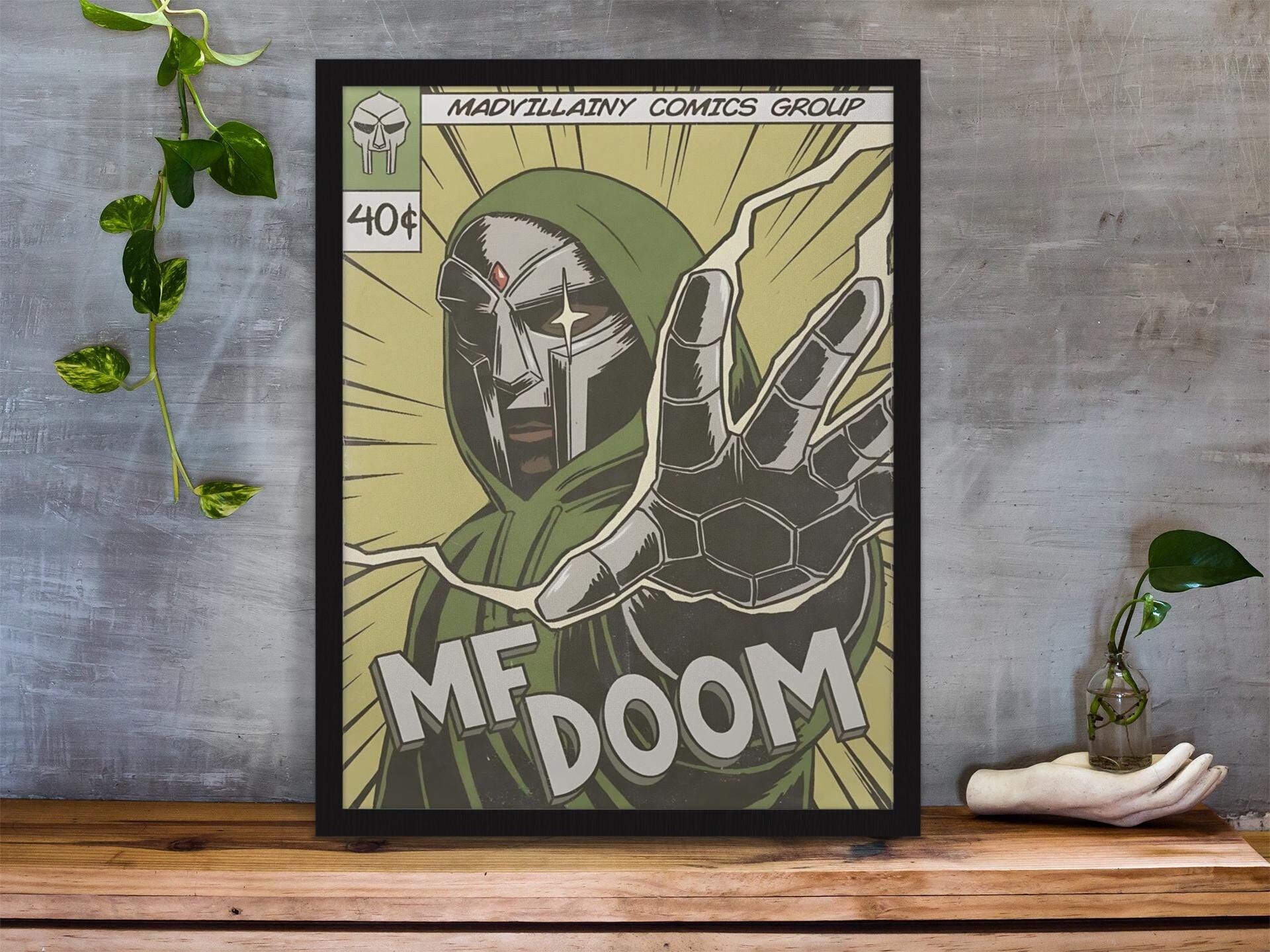 MF Doom Comic Poster, Hip Hop Wall Art, Music Home Decor, Unique Gift Idea, Album Cover Print - Etsy