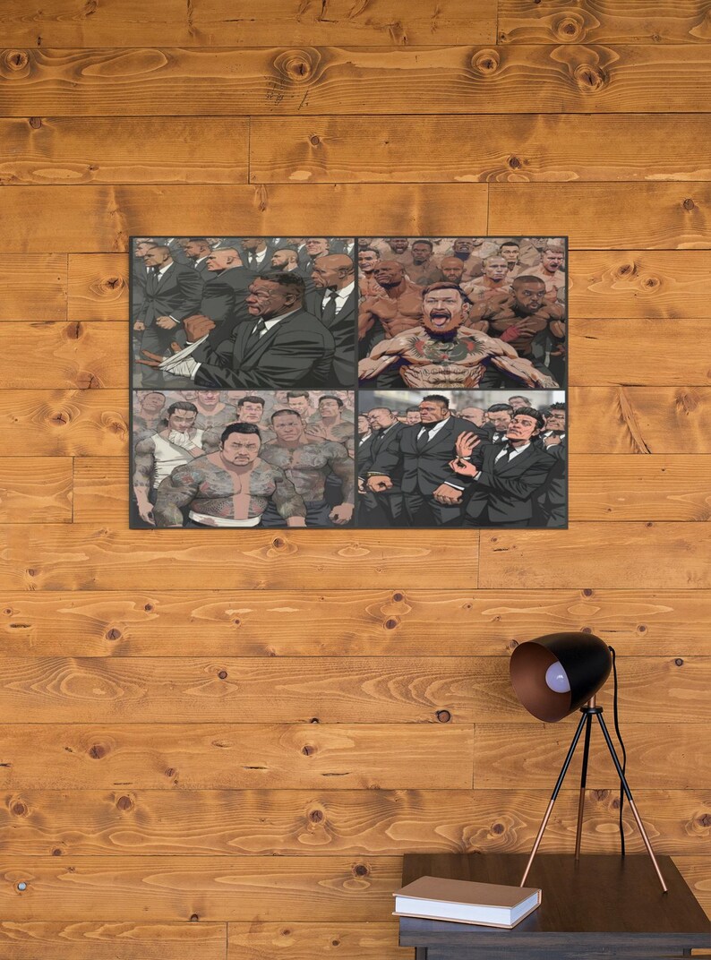 UFC Stars Combat Rolled Posters, Conor Mcgregor, Tyson, Lesnar Jones ...