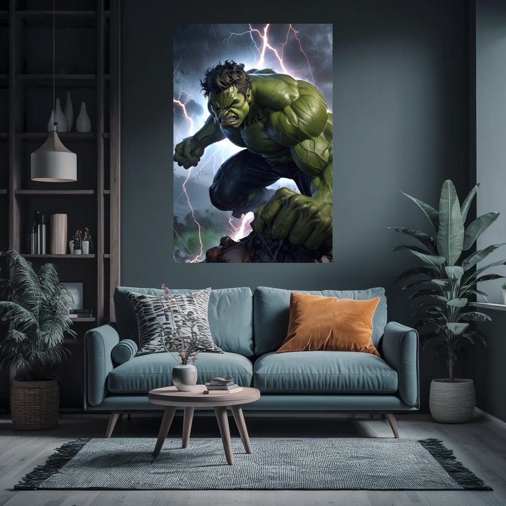 Hulk Poster for Wall Hulk Poster Comic Home Decor Comic Wall Art Poster ...