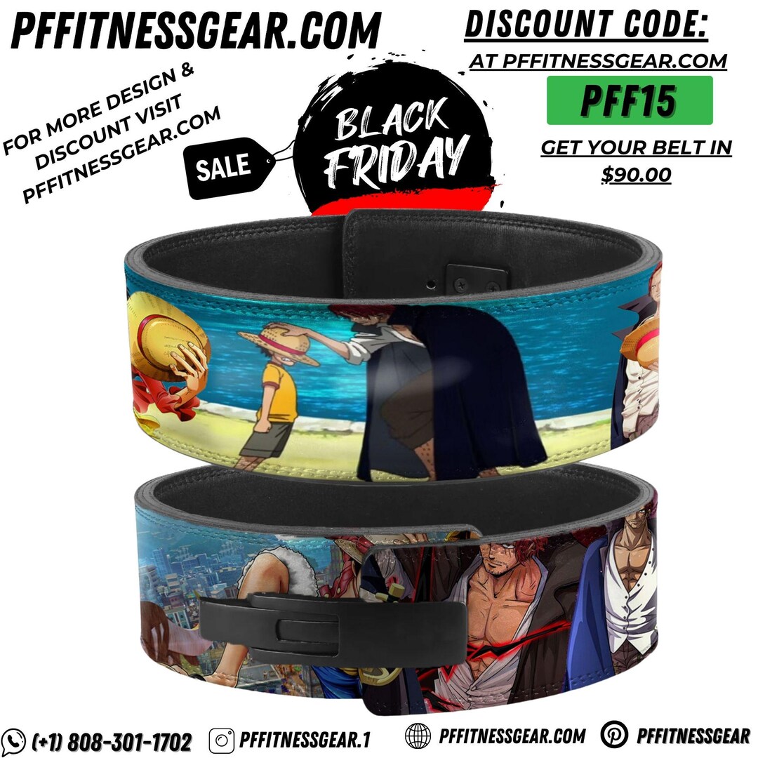 Luffy Shanks One Piece Weight Lift Belt Powerliftiting Lever Belt ...