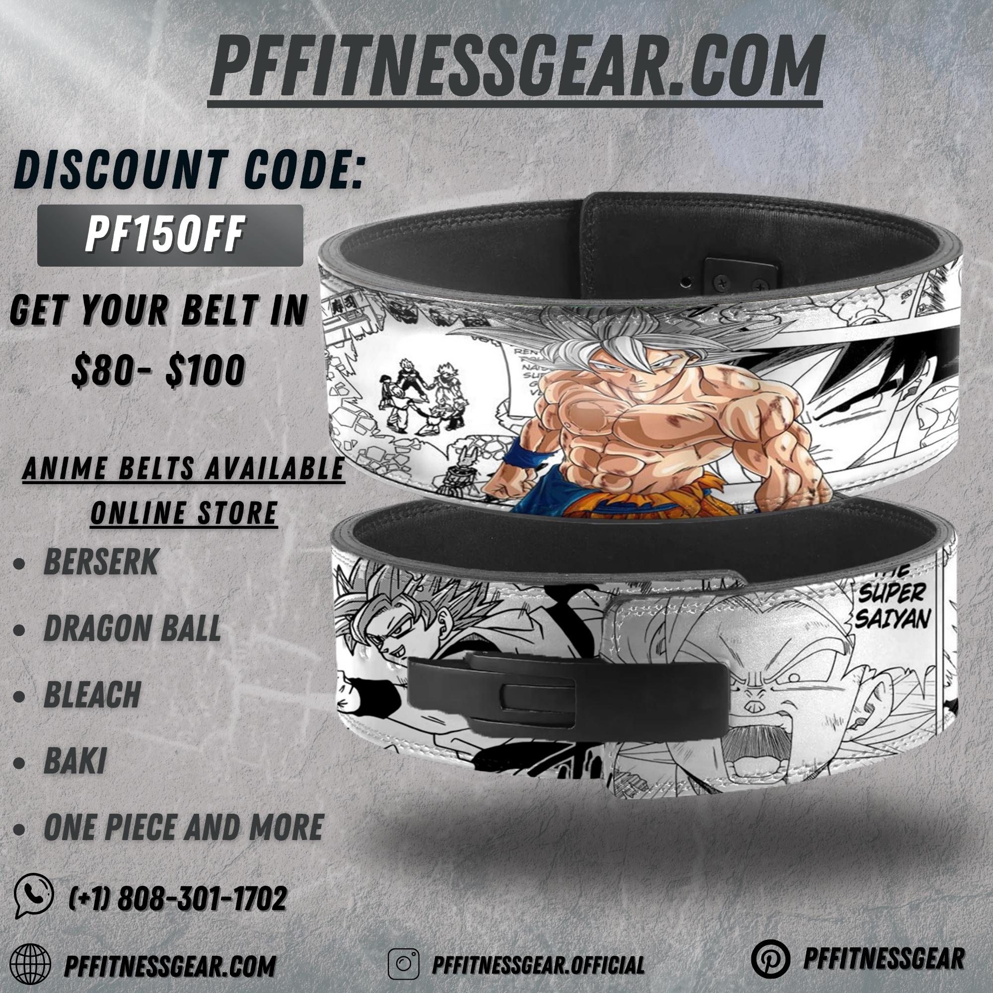 Goku Anime Powerlifting Lever Belt Goku Ultra Instinct Weigh Lift Belt ...