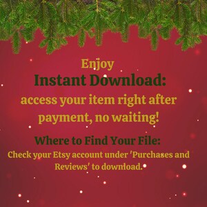 Printable DIY Christmas Garland Holiday Wallbanner, Advent Paper Craft ...