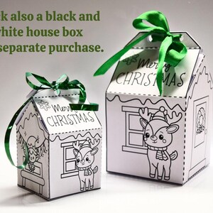 DIY Gift Box Template Printable Christmas House Design Paper Craft ...