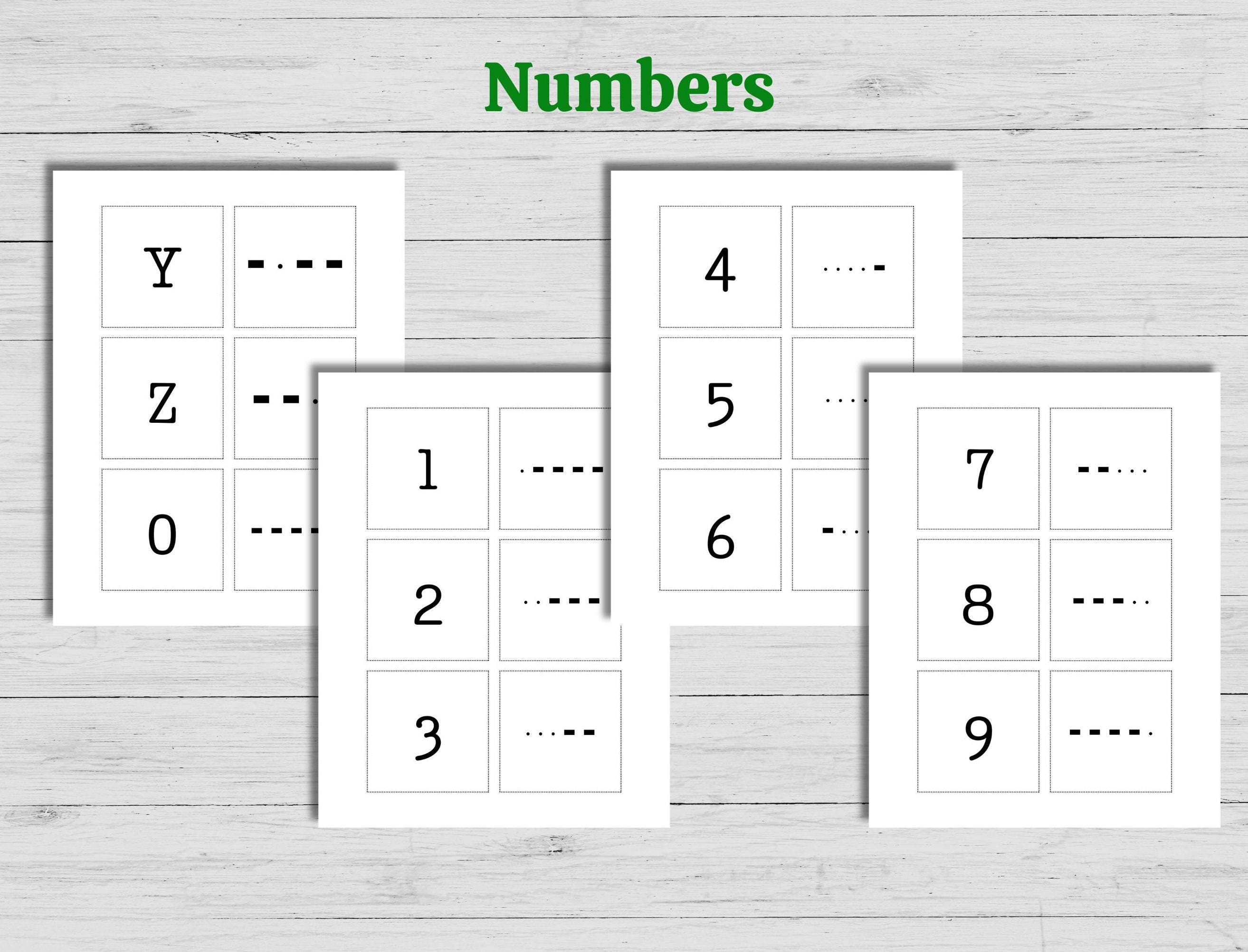 Morse Code Alphabet Sheet Funny Learning With Magnetic Tile Sticker ...