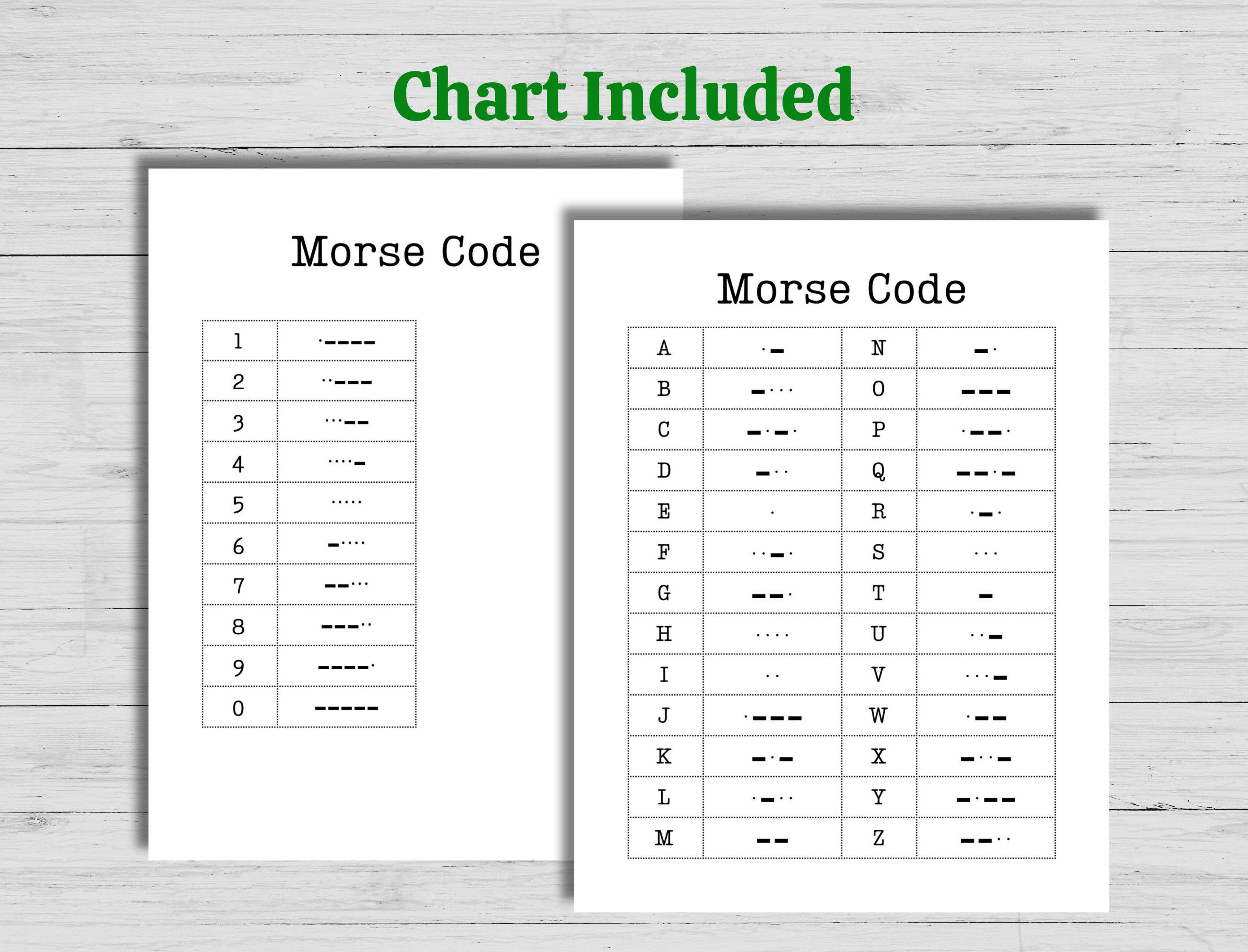 Morse Code Alphabet Sheet Funny Learning With Magnetic Tile Sticker ...