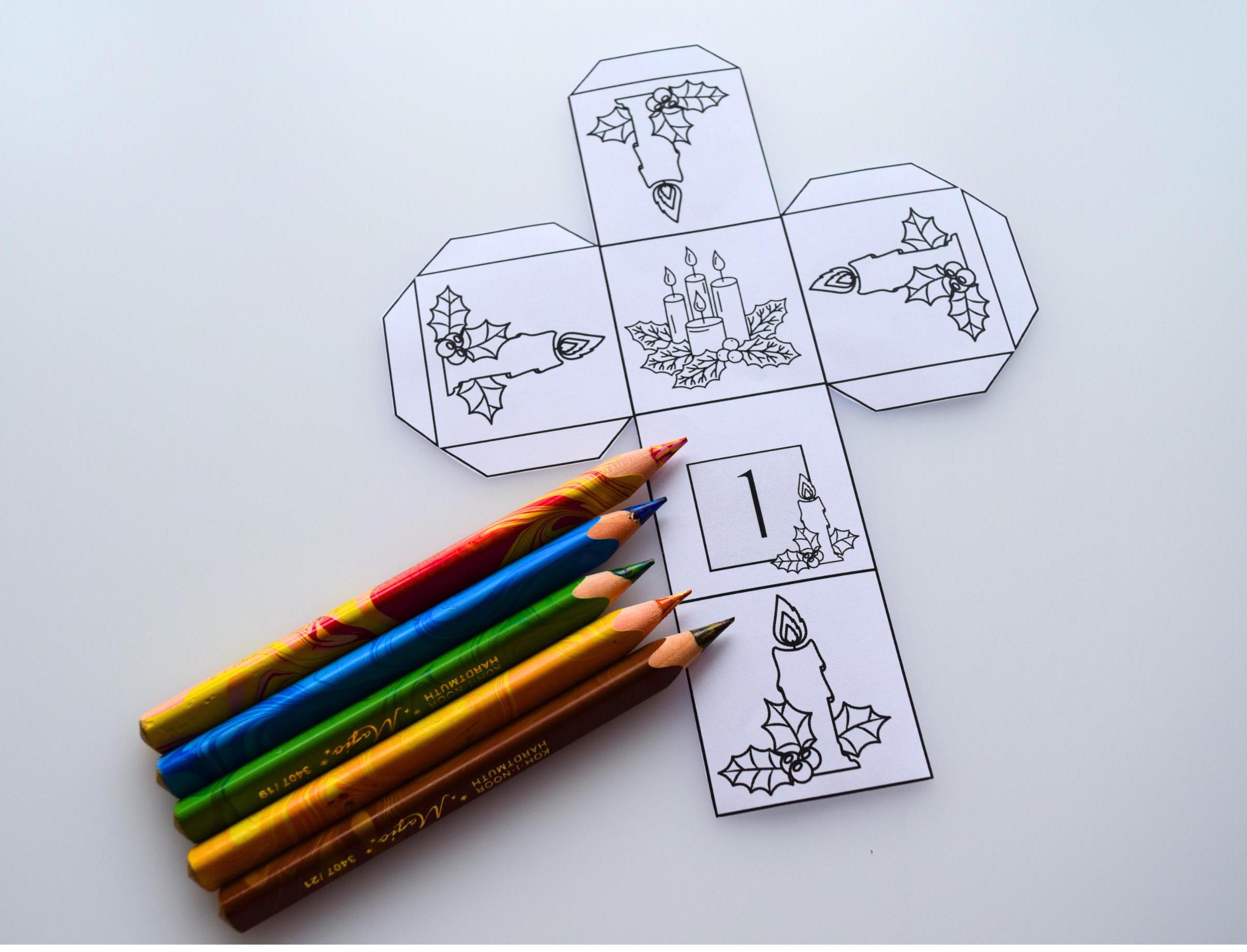 Printable Christmas Advent Calendar Boxes DIY Holiday Countdown 25 ...