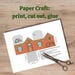 DIY Gift Box Template Printable Christmas House Design Paper Craft ...