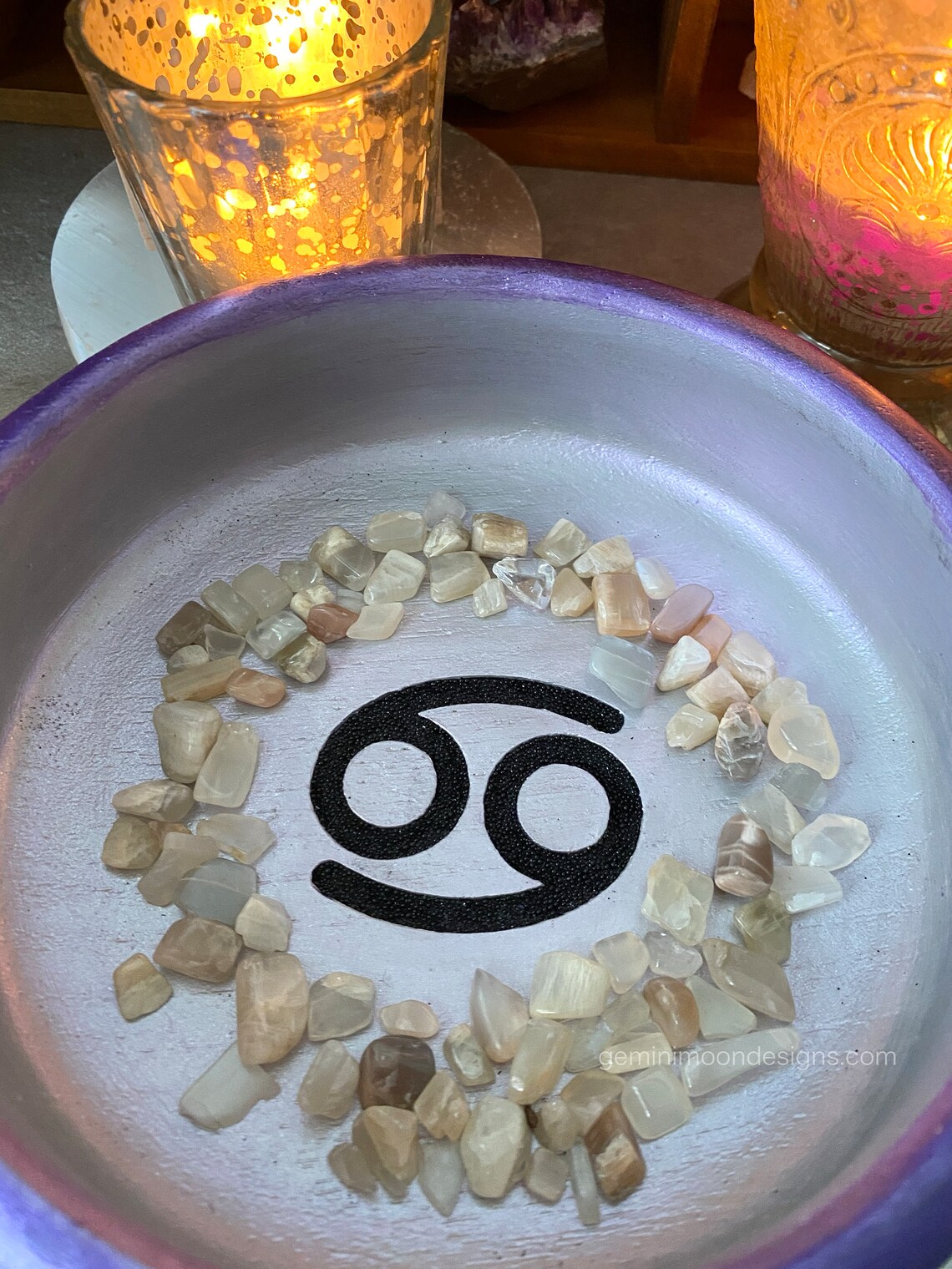 Zodiac Sign Altar Decor CANCER Astro Glyph Offering Bowl Astrological ...