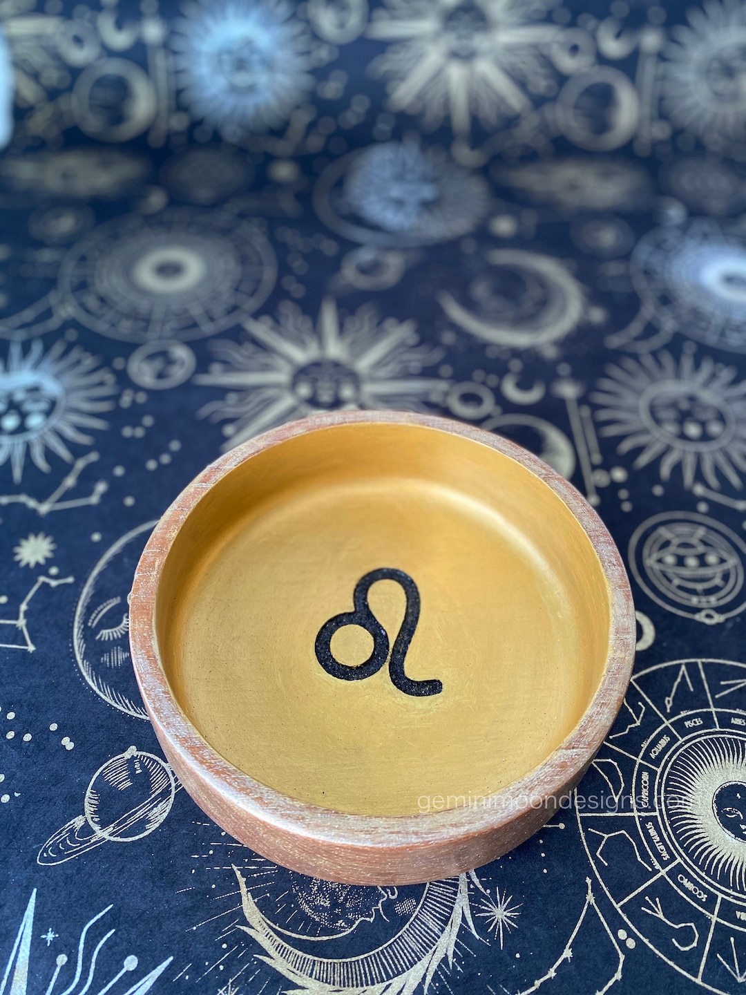 Zodiac Sign Altar Decor LEO Astro Glyph Offering Bowl Astrological ...