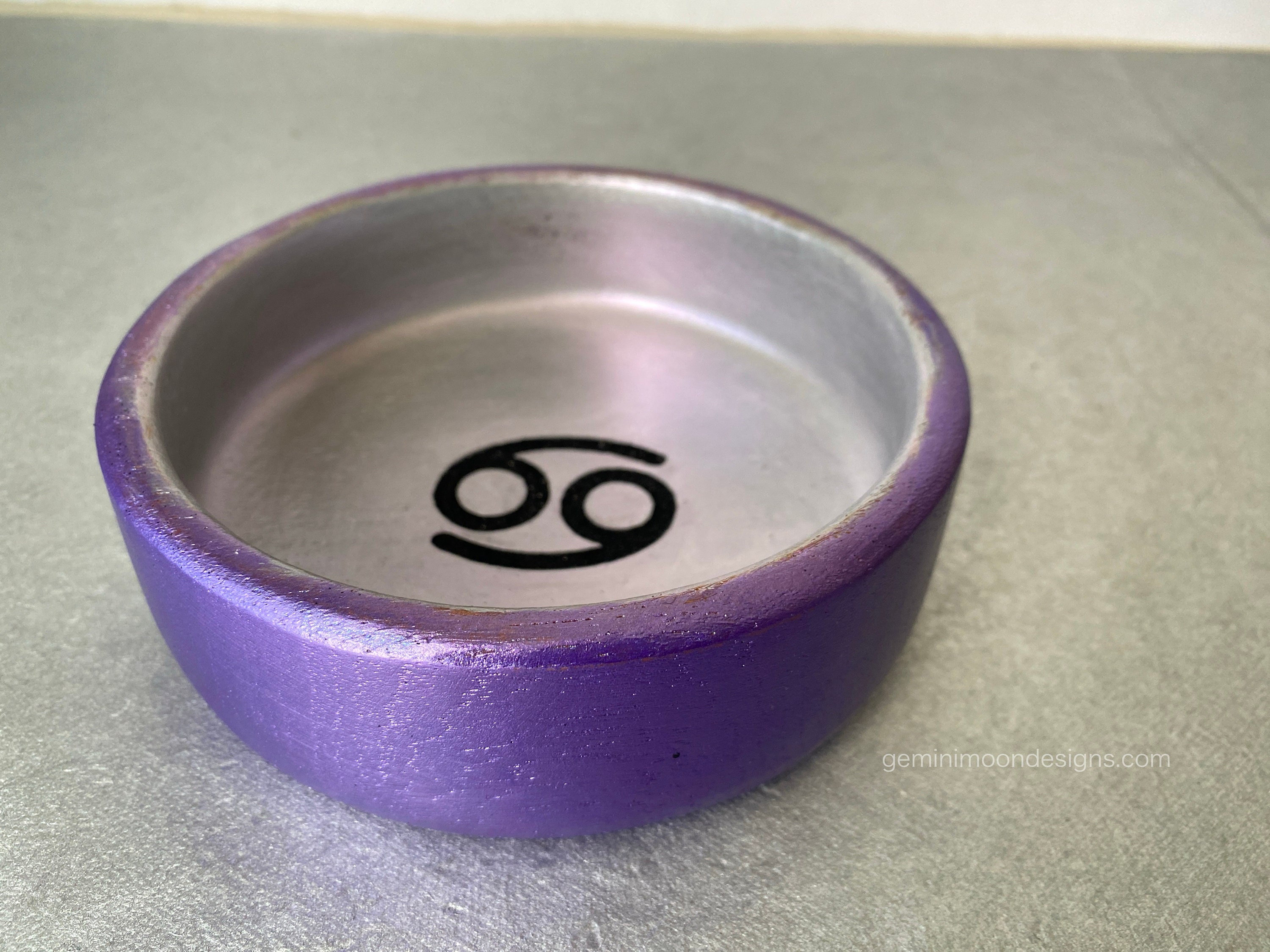 Zodiac Sign Altar Decor CANCER Astro Glyph Offering Bowl Astrological ...