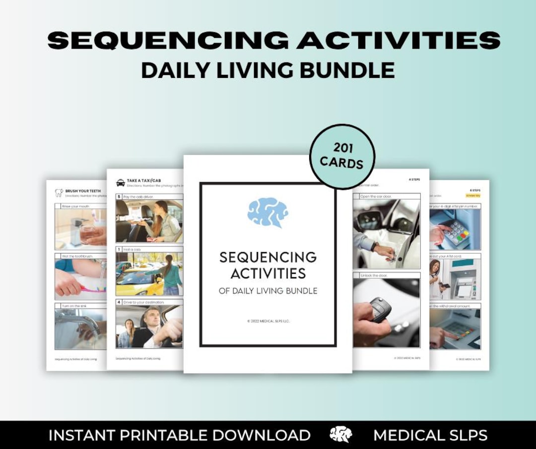 Sequencing Activities of Daily Living (adls) Bundle - Etsy