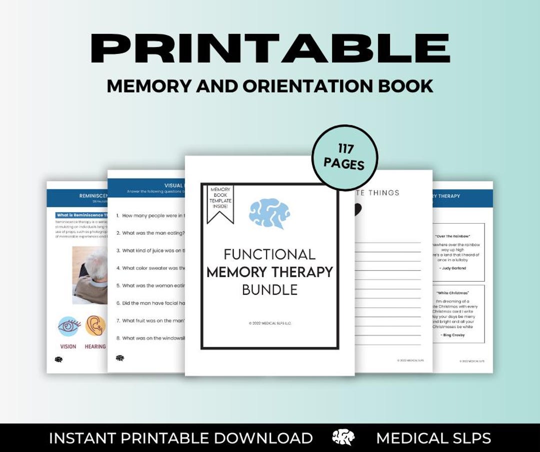 Printable Memory and Orientation Book - Etsy