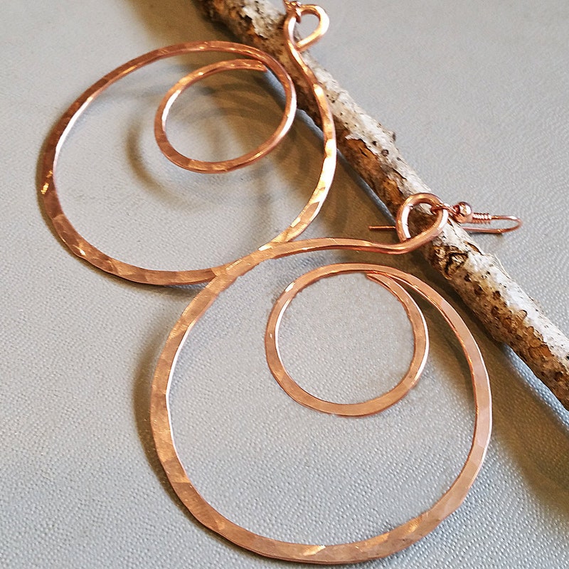 Copper Earrings for Women - Etsy