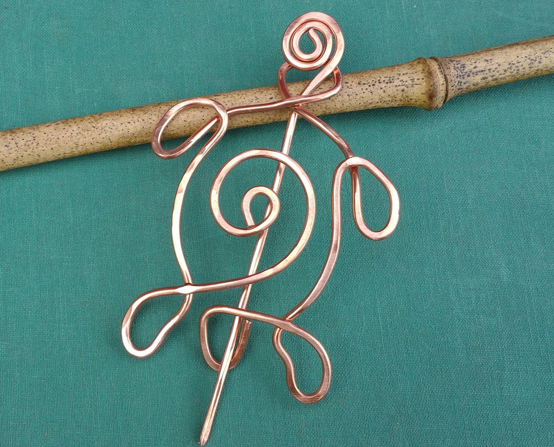 Copper Turtle Shawl Pin, Hand Hammered Sweater Brooch - Etsy