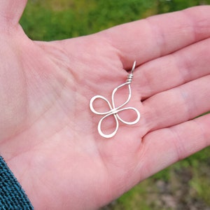 Sterling Silver Celtic Four Leaf Clover Cross Pendant, Irish Necklace ...