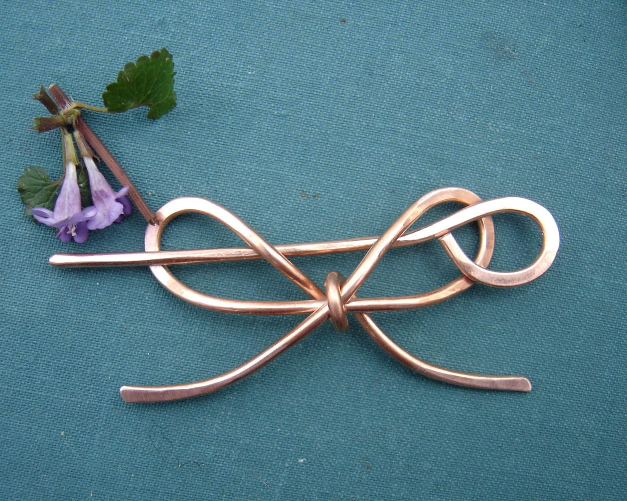 Copper Bow Tie Shawl Pin Fastener Sweater Brooch Closure | Etsy