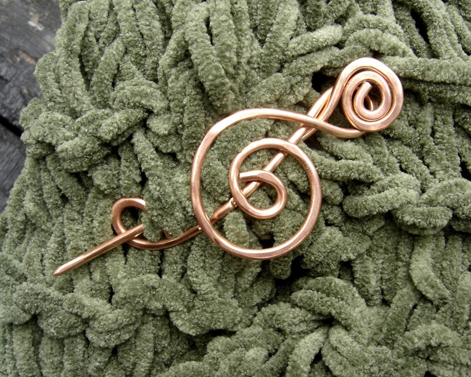 Treble Clef Copper Shawl Pin Music Gift Scarf Pin Sweater - Etsy Denmark