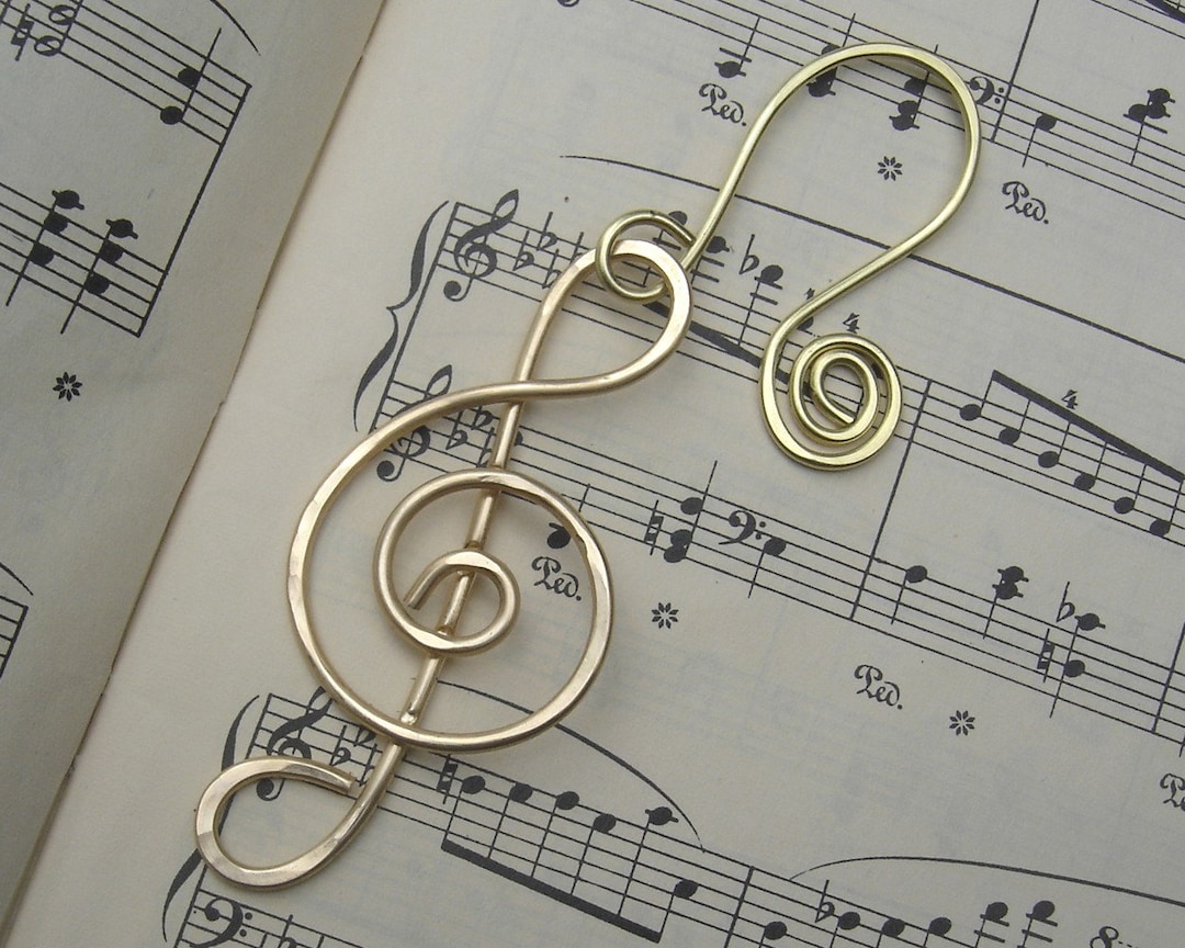 Treble Clef Brass Music Ornament, Music Gift, Music Note Christmas ...