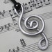 Big Treble Clef Pendant Necklace G Clef Music Gift Music - Etsy