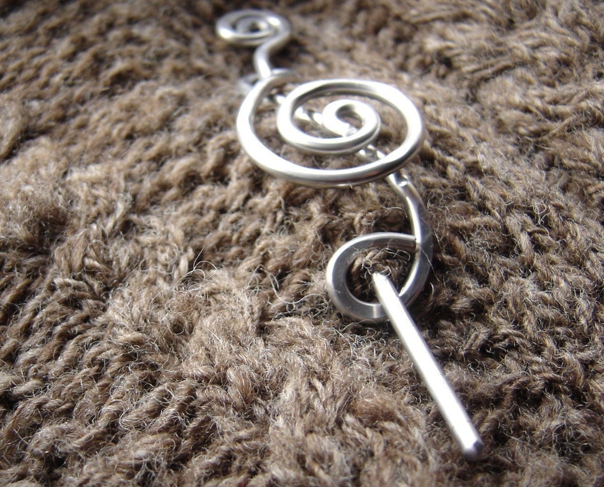 Treble Clef Shawl Pin Musician Gift Aluminum Scarf Pin | Etsy