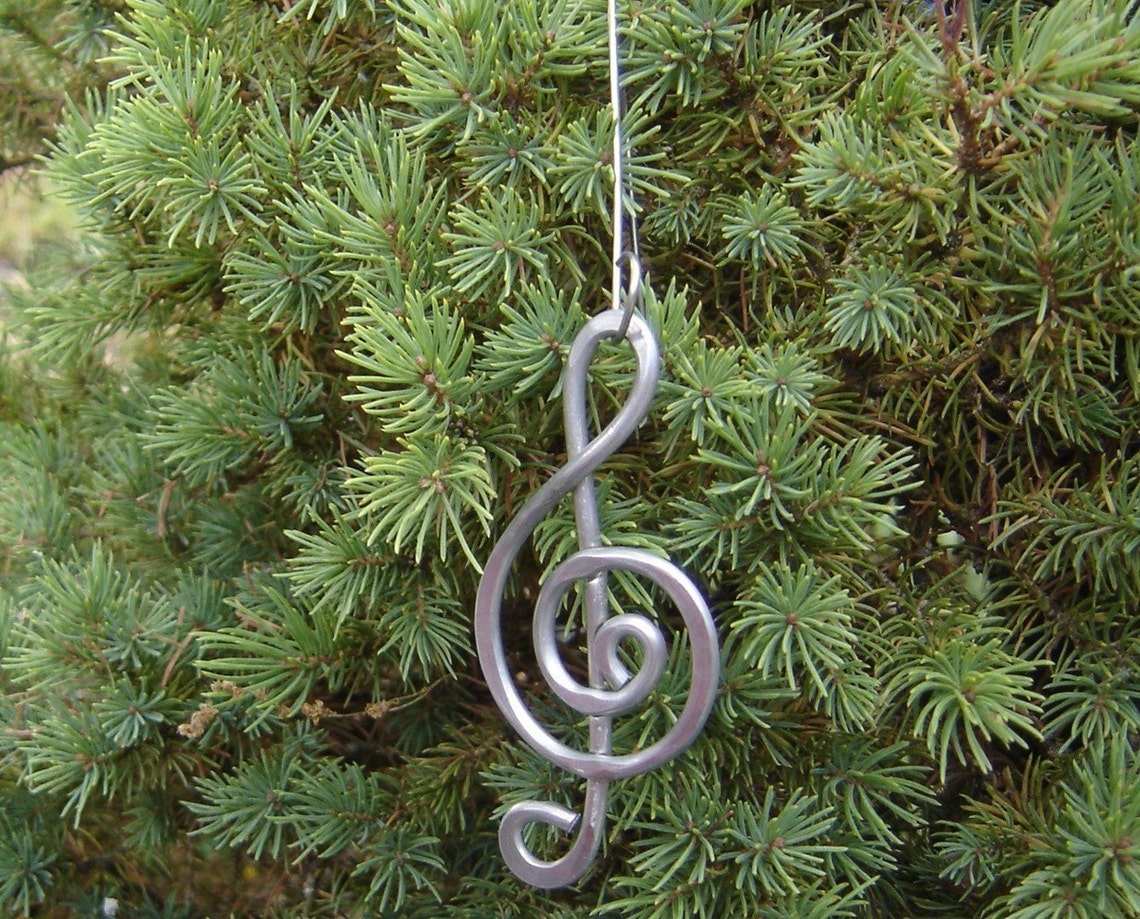 Aluminum Treble Clef Music Ornament Music Note Gift for - Etsy