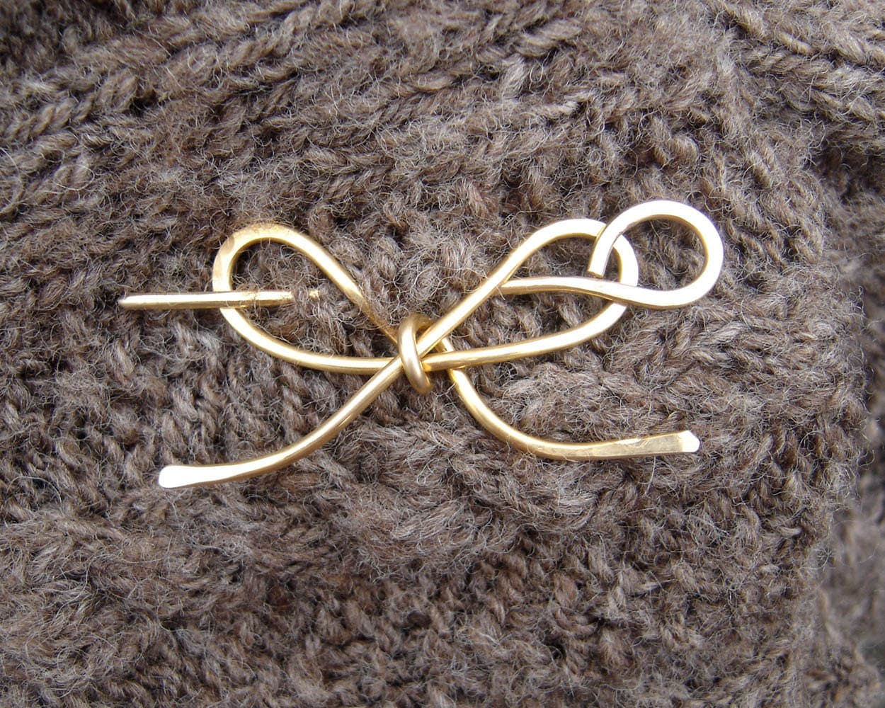 Brass Bow Shawl Pin Bow Tie Sweater Clip Closure Brooch - Etsy