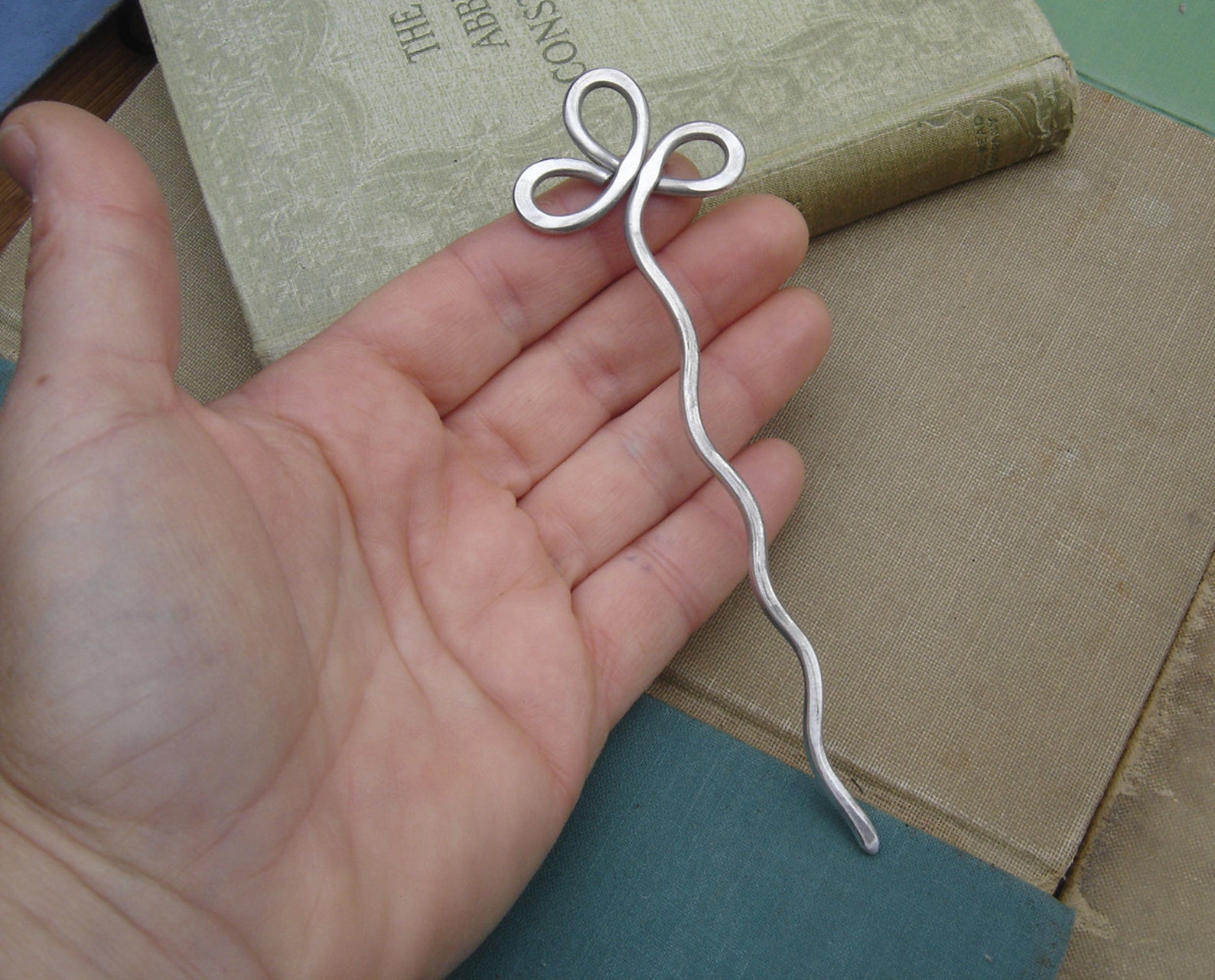 Wavy Trinity Clover Loops Metal Hair Stick Aluminum Hair Pin - Etsy