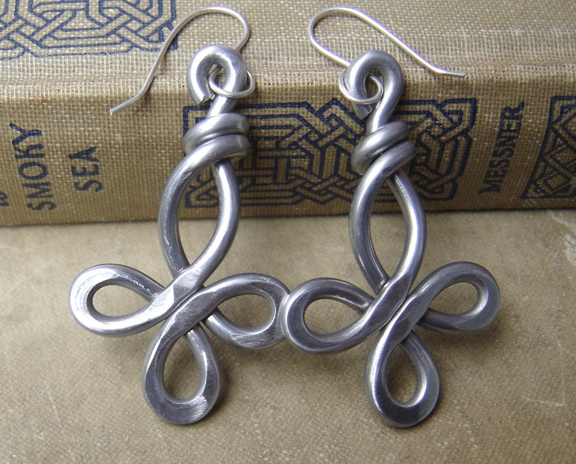 Big Celtic Cross Earrings Light Weight Aluminum Wire Cross - Etsy