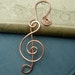 Copper Treble Clef Ornament Music Gift Musician Gift Choir - Etsy