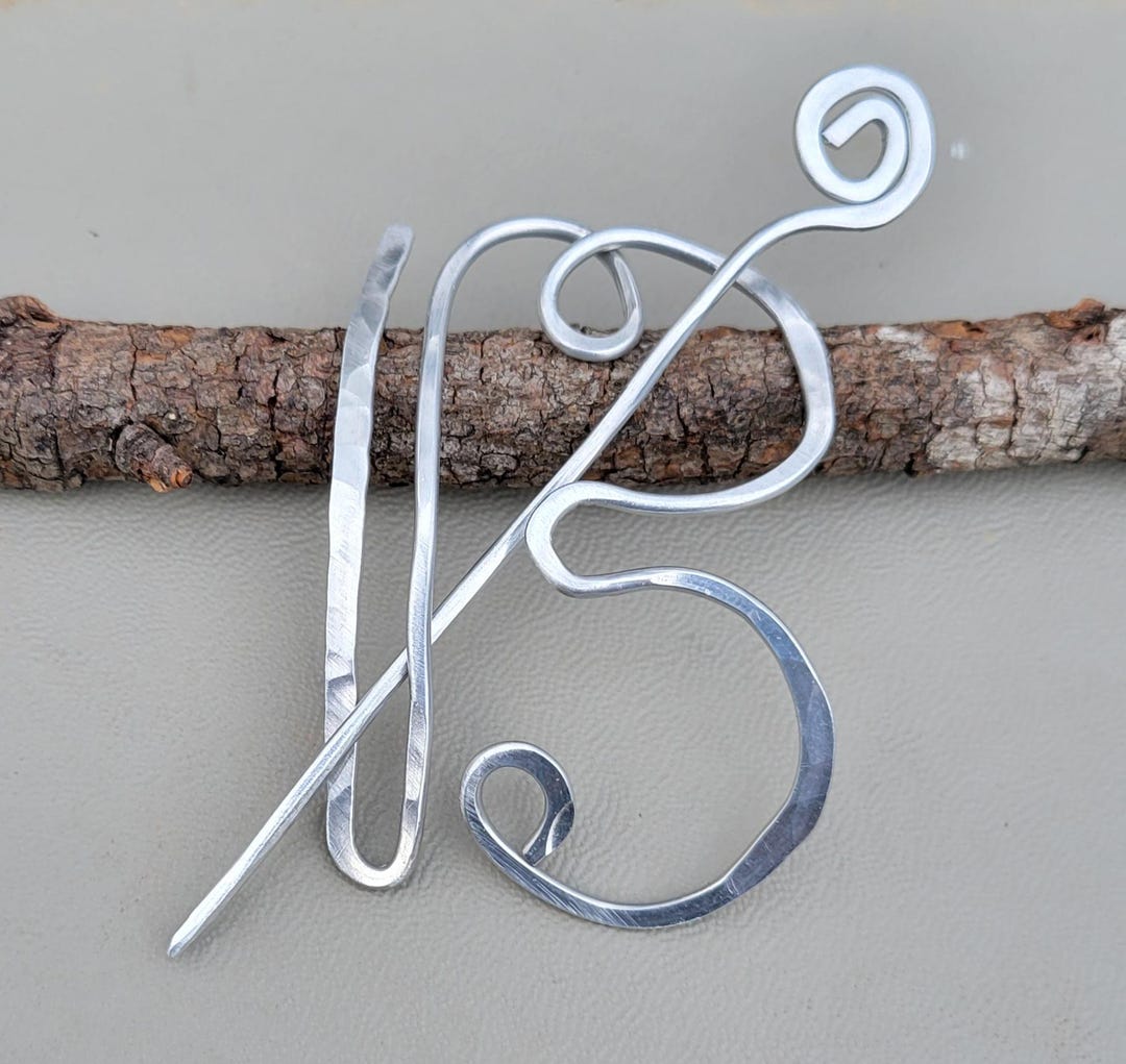 Little Alto Clef Aluminum Shawl Pin, Viola Musician Gift, Scarf Pin ...