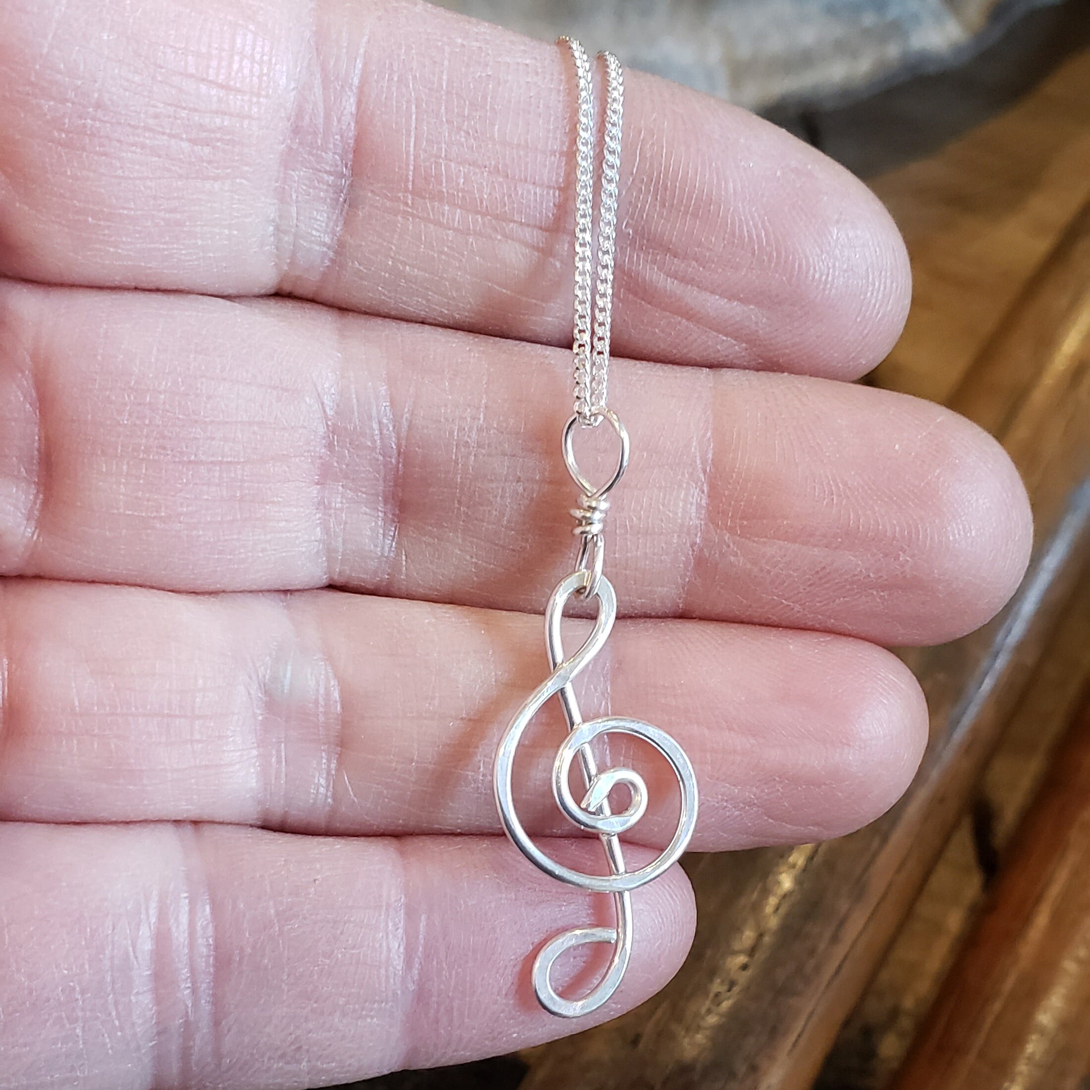 Treble Clef Necklace Pendant Music Gift G Clef Musician Gift - Etsy Canada