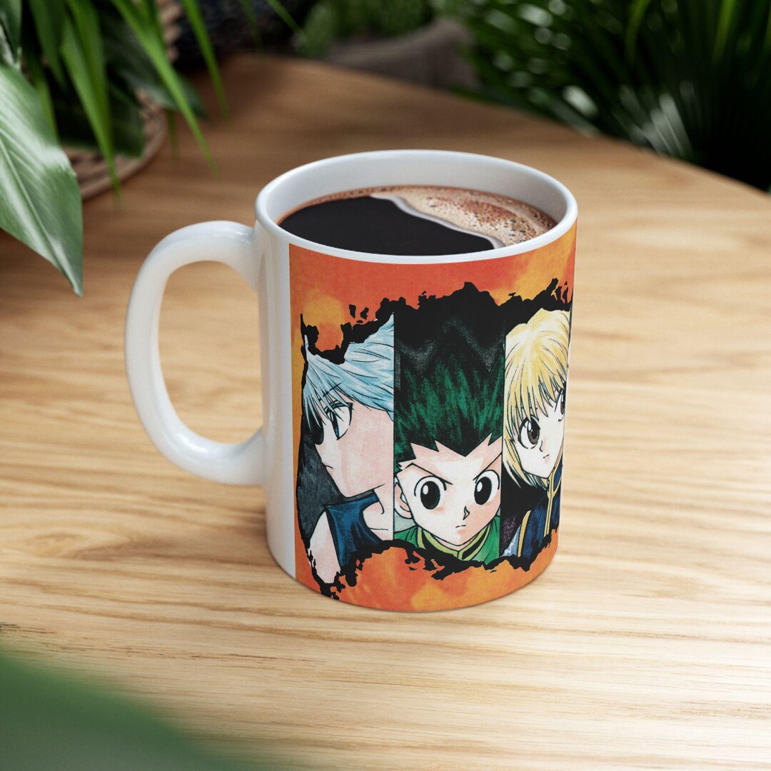 Hunter X Hunter Anime Mug Iconic Character Design Featuring Gon, Killua ...
