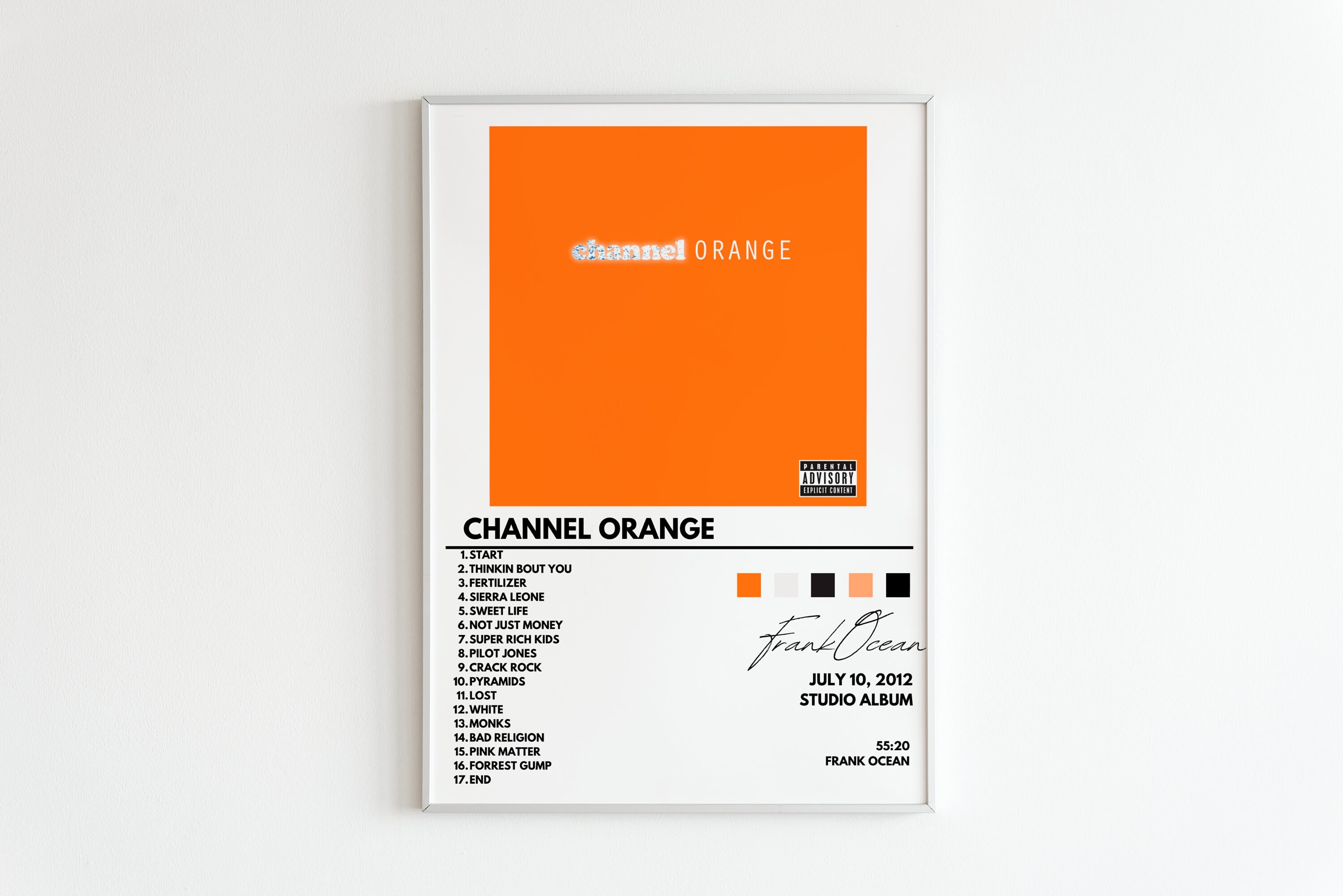 FRANK OCEAN Set of 4| Album Poster | Blonde | Novacane | Channel Orange ...