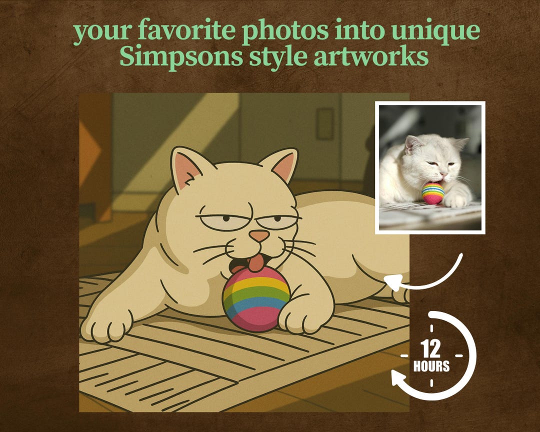 Custom Simpsons Portrait, Cartoon Drawing From Your Photo, Personalized ...