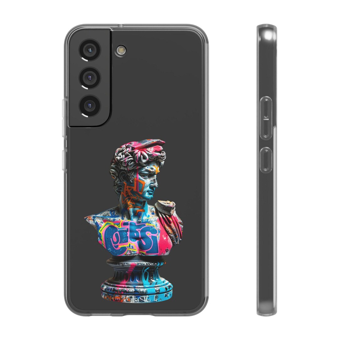 Flexi Cases - Colorful Graffiti Marble Bust Urban Street Art Protective ...