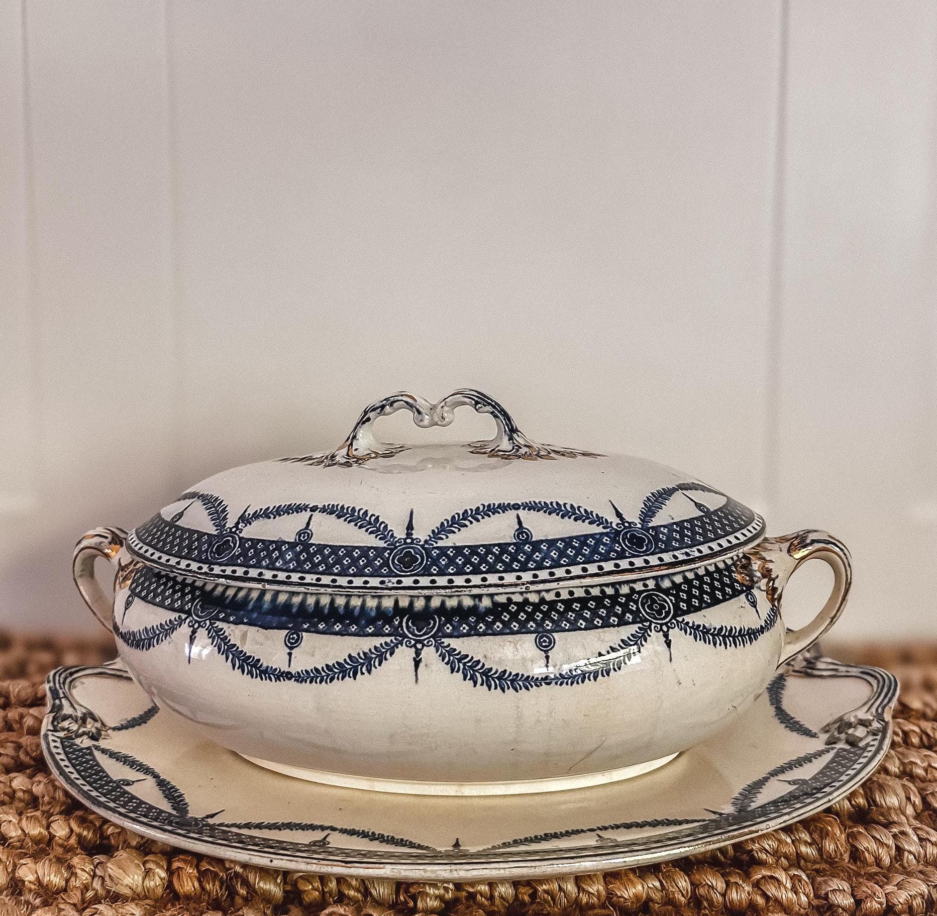 Antique Tureen With Platter Marked J Kent Hampton England, Antique ...