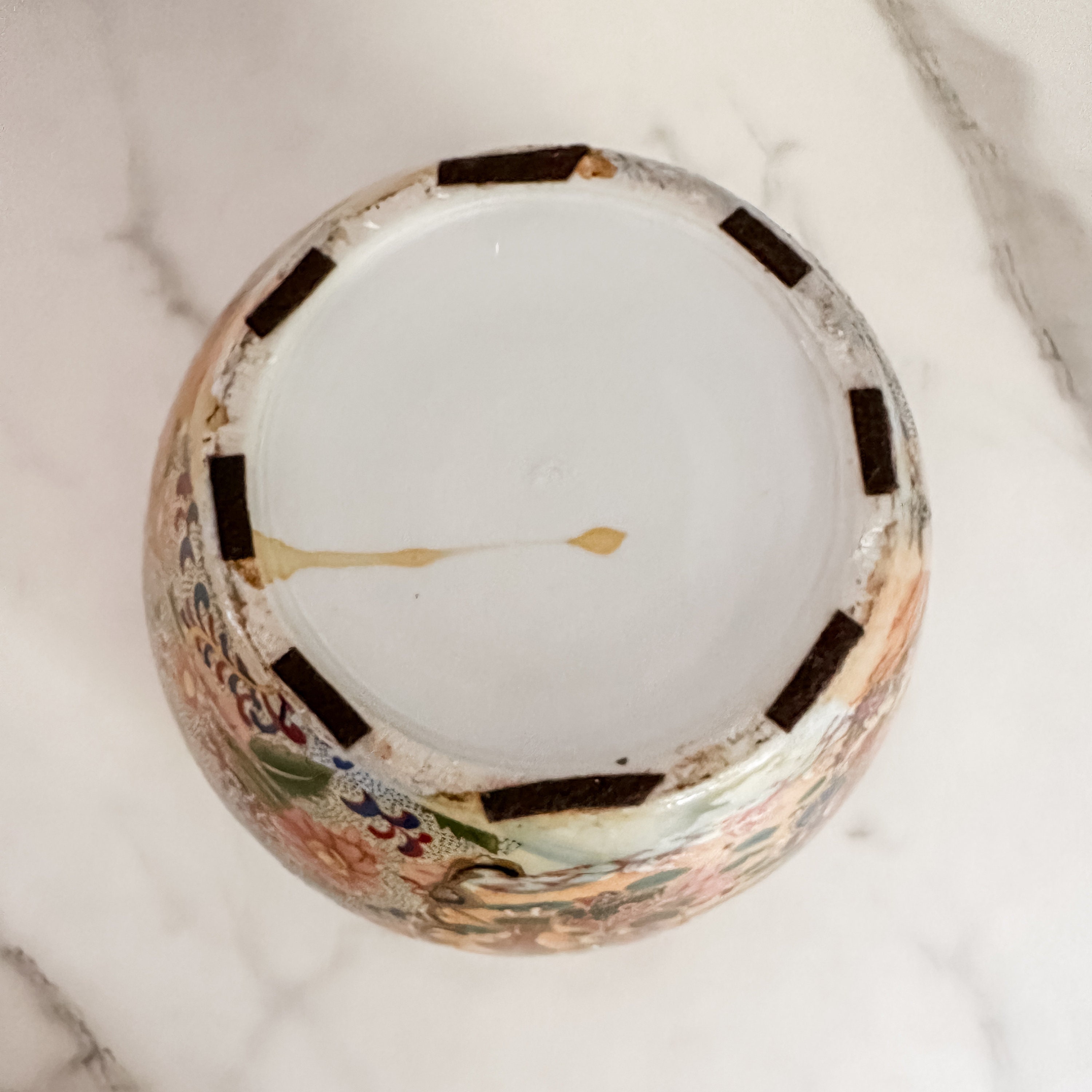 Vintage Satsuma Geisha Fish Bowl Planter Porcelain, Porcelain Fish Bowl ...