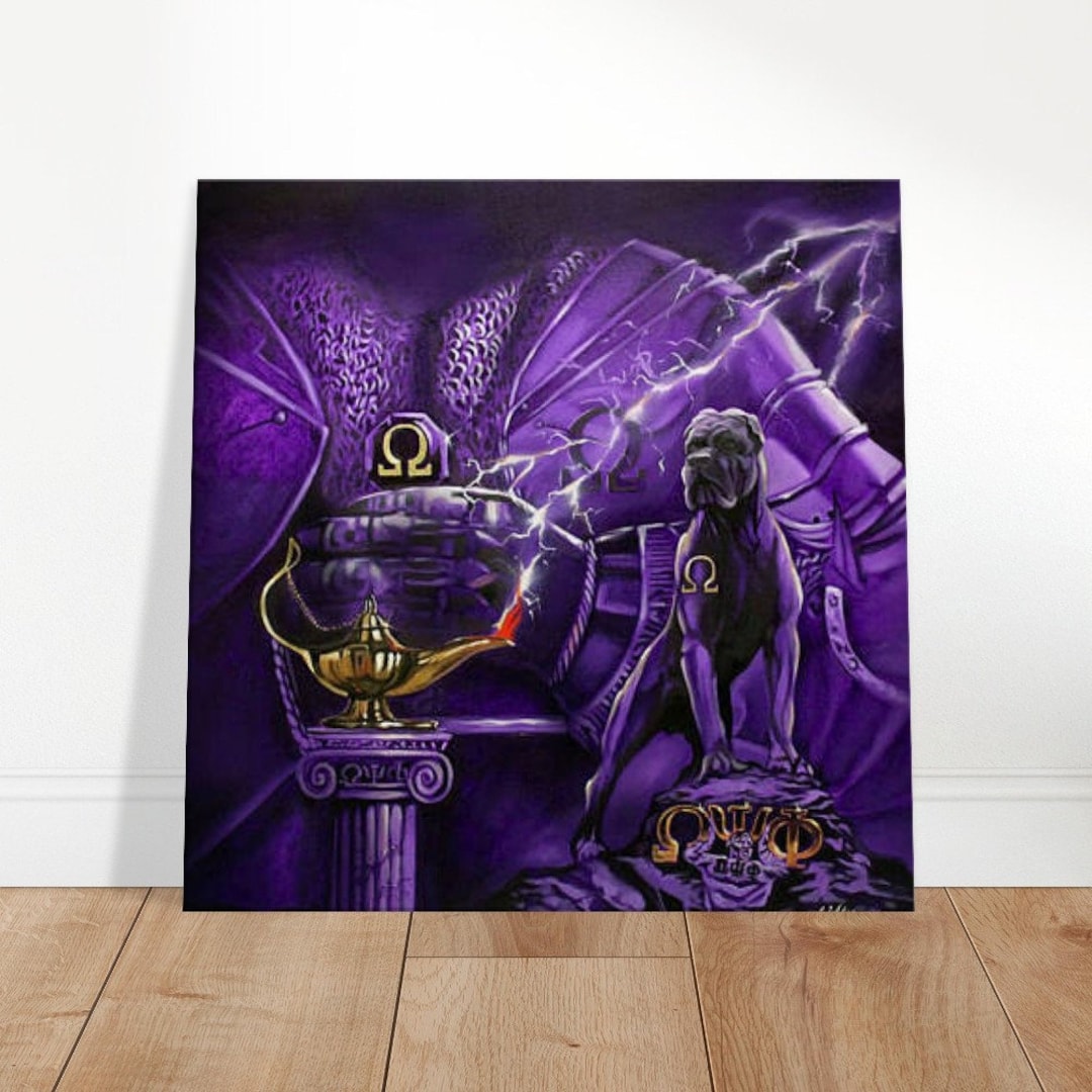 Omega Psi Phi Inspired Wall Art, Celebrate 1911 Brotherhood With This ...