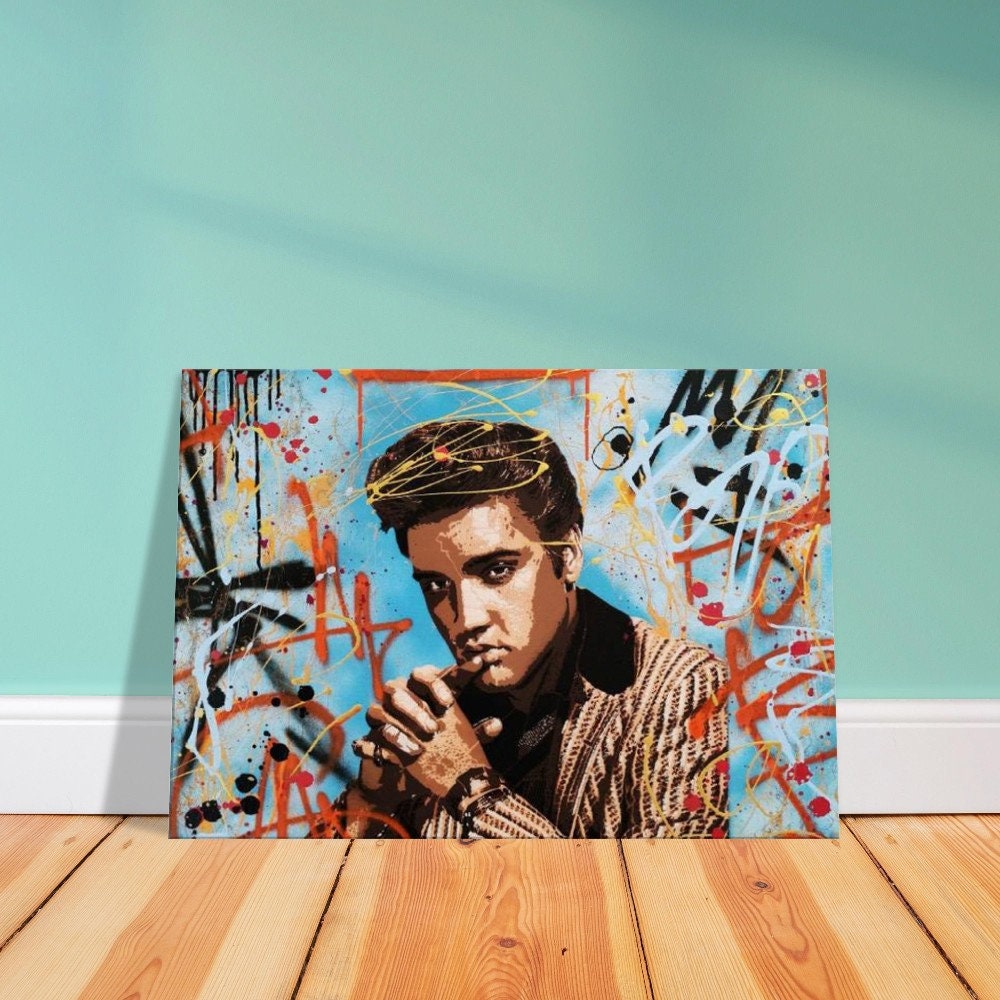 Elvis Presley Art Prints, Canvas Prints, Graffiti Art, Musician Singer ...